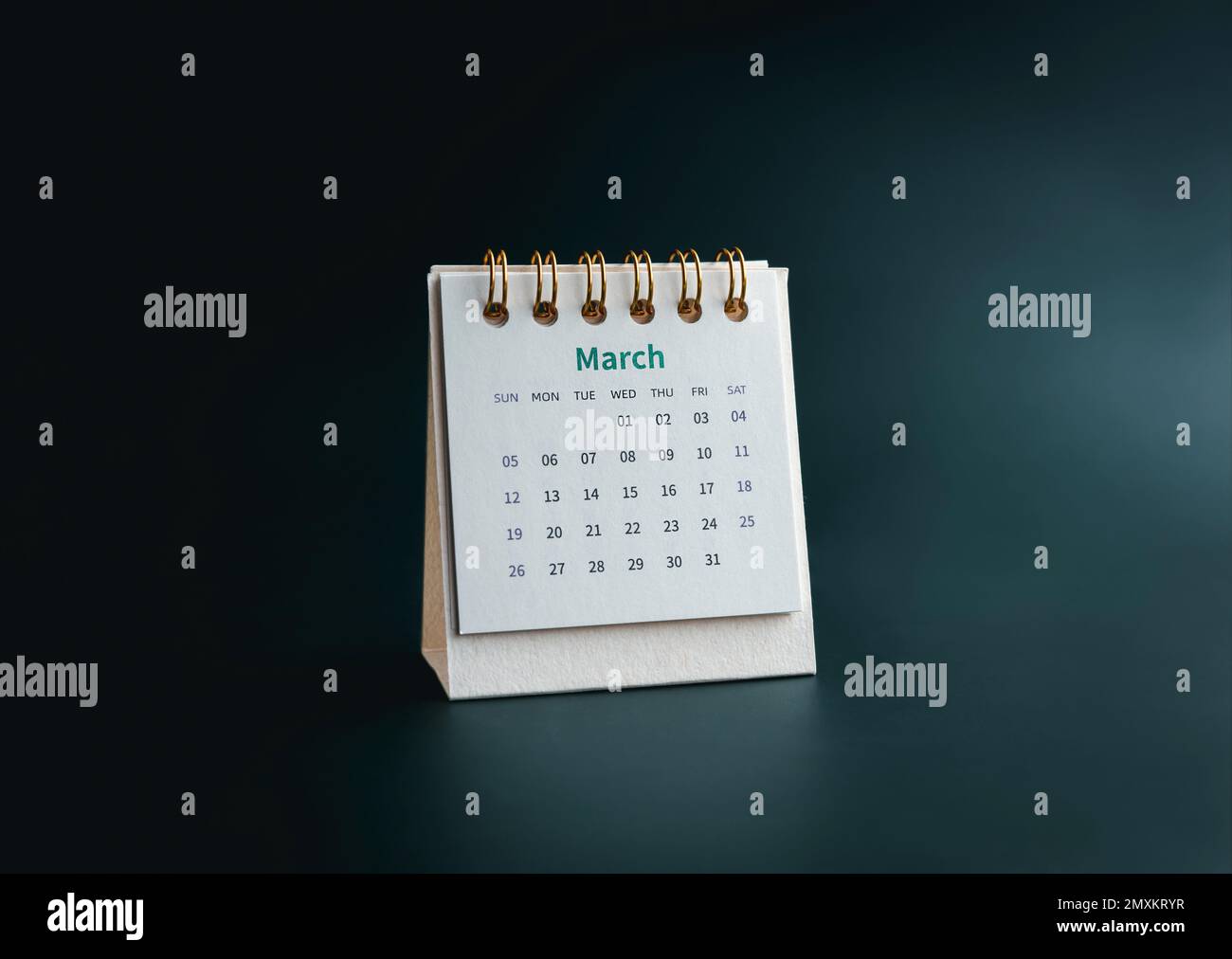 A March 2023 calendar desk for the organizer to plan and reminder ...