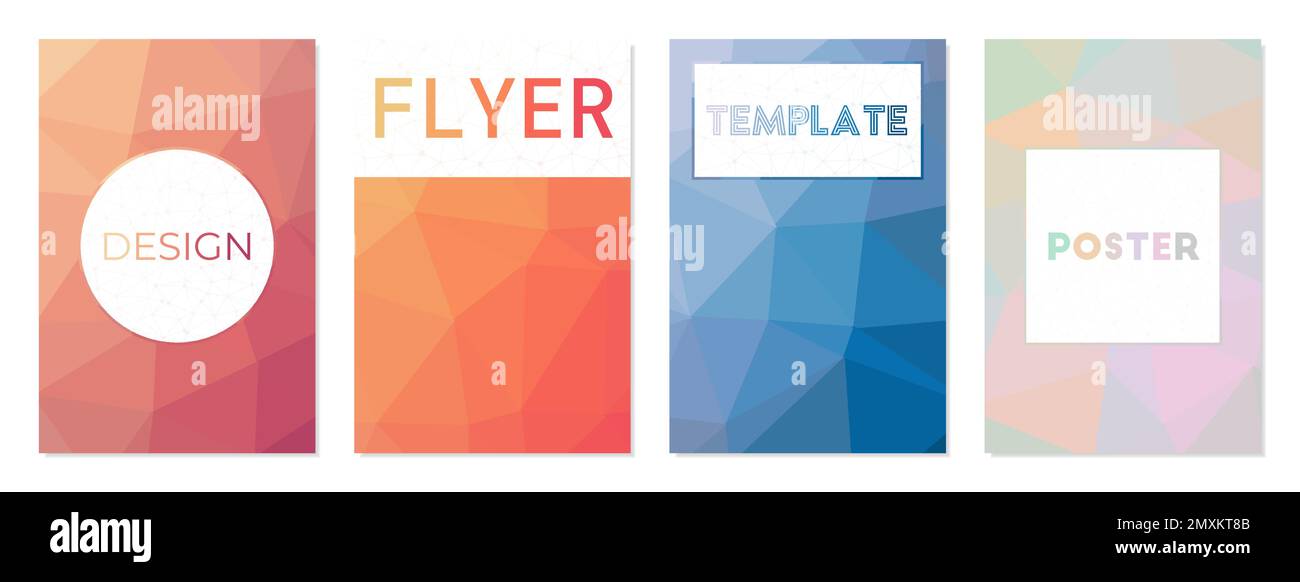 Beautiful cover templates set. Can be used as cover, banner, flyer ...