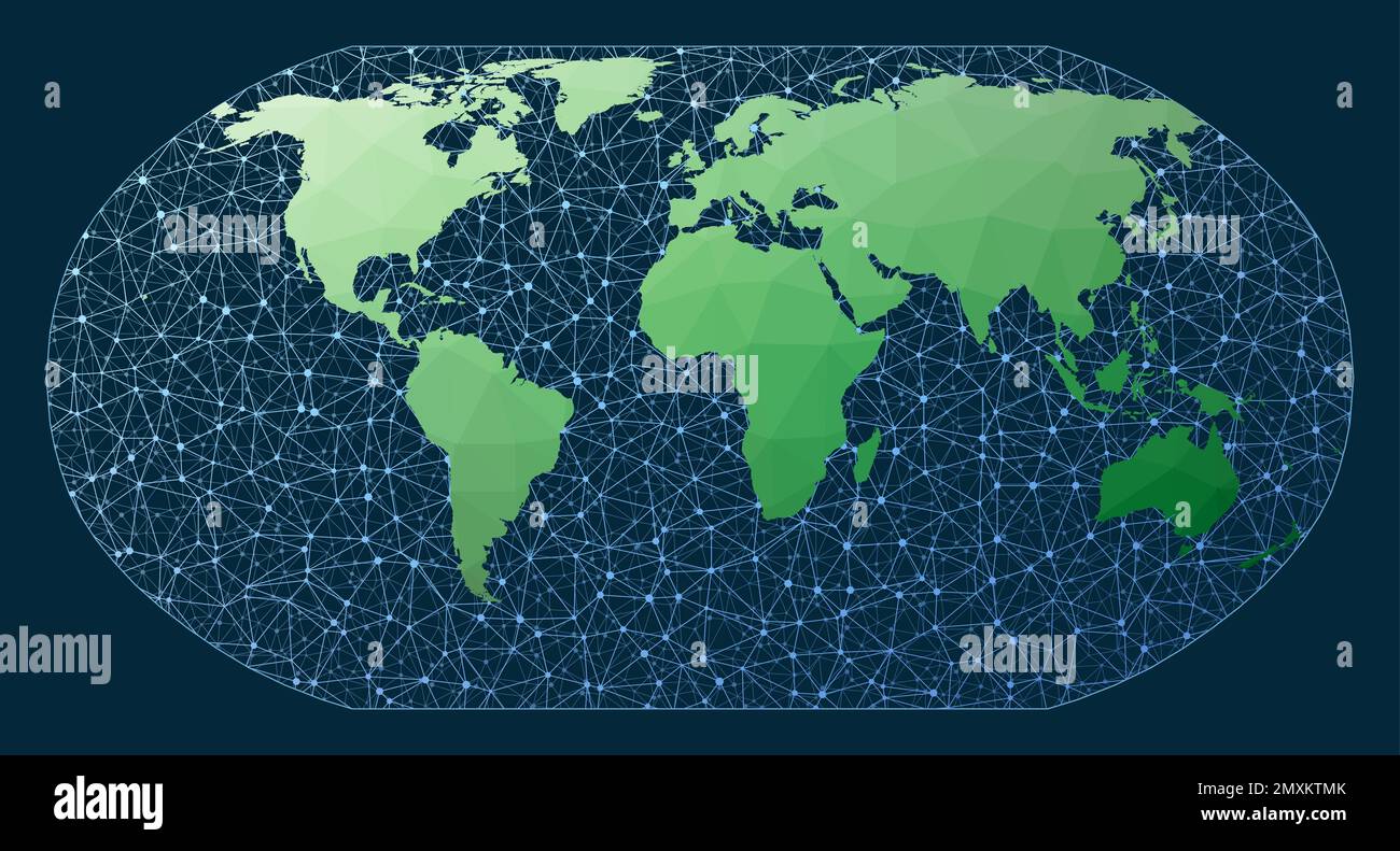 Robinson projection vector Stock Vector Images - Alamy