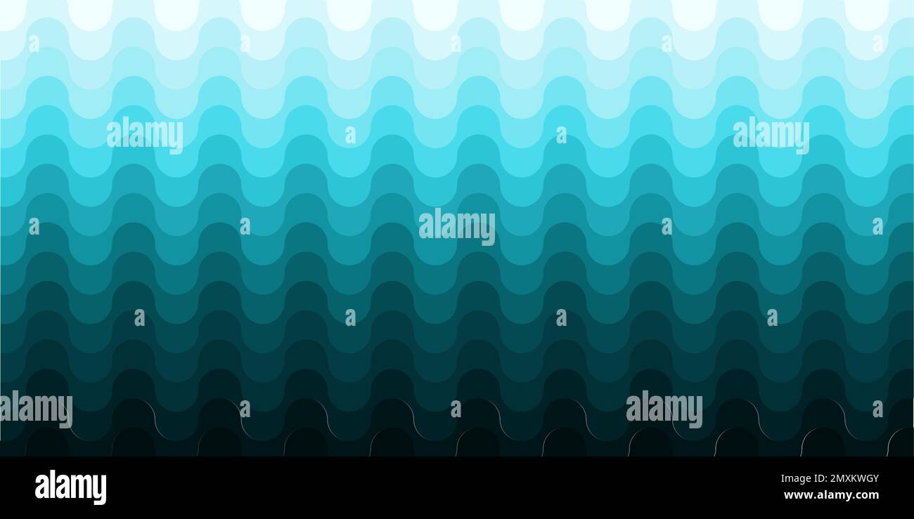Colorful wave line abstract background template. Modern teal line curve ...