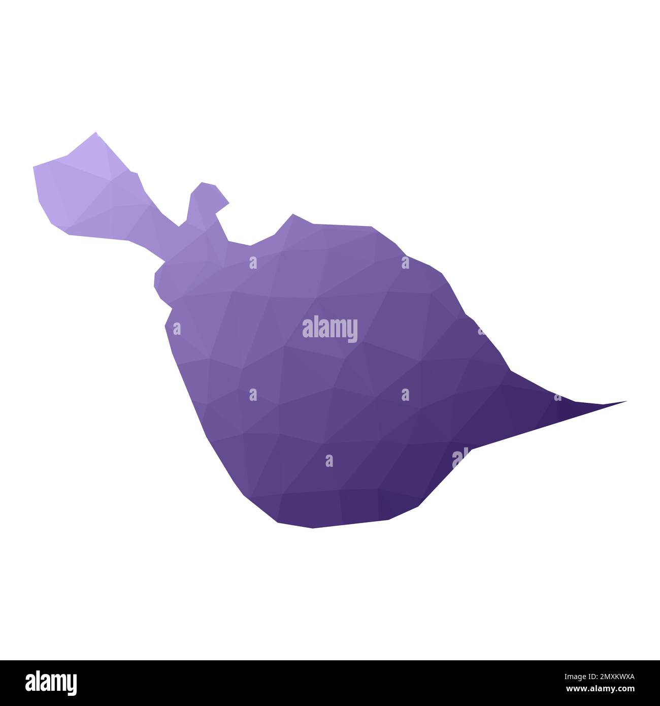 HIMI map. Geometric style country outline. Perfect violet vector illustration Stock Vector Image ...