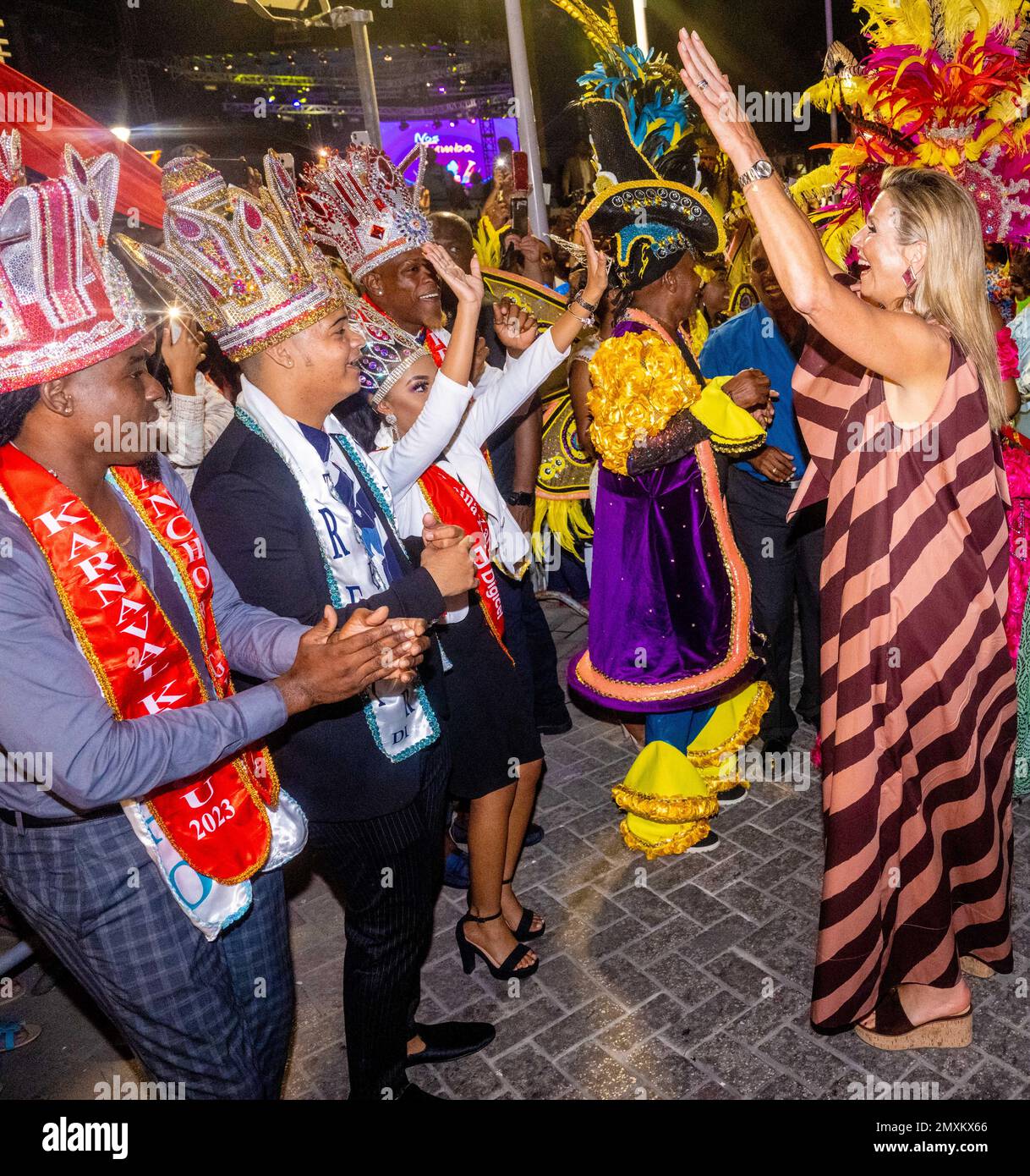 Queen Maxima of the Netherlands during a visit to Country house Knip ...