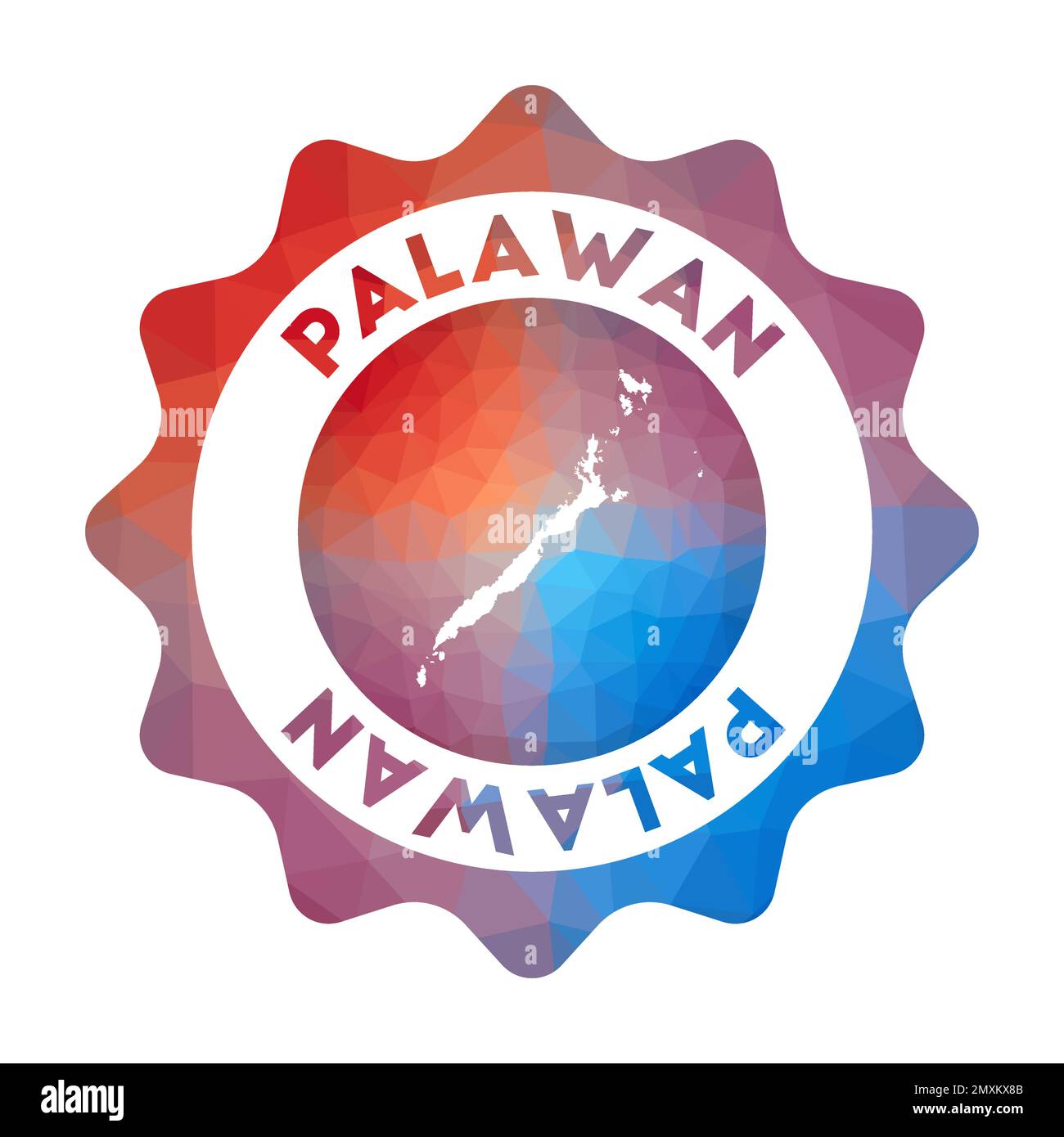 Palawan map Cut Out Stock Images & Pictures - Alamy