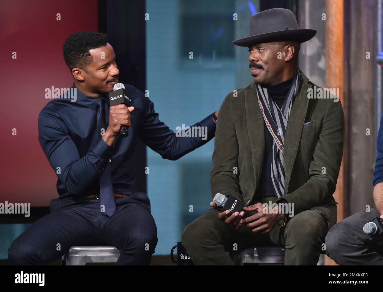 Actor and director Nate Parker, left, and actor Colman Domingo ...