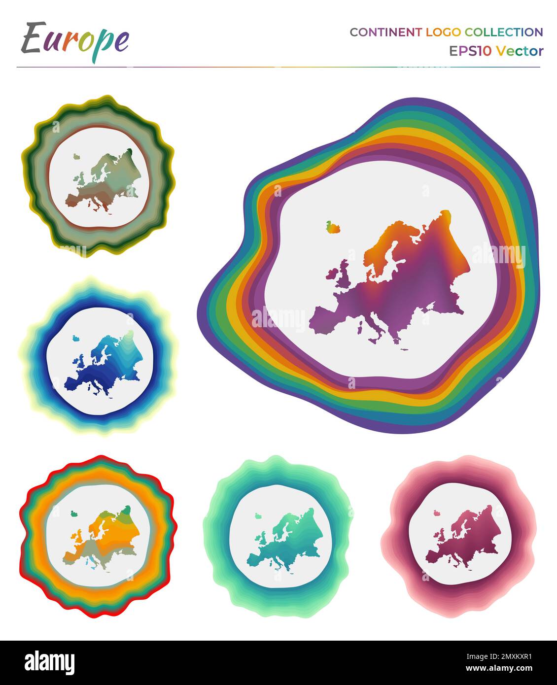 Continent layers Cut Out Stock Images & Pictures - Alamy