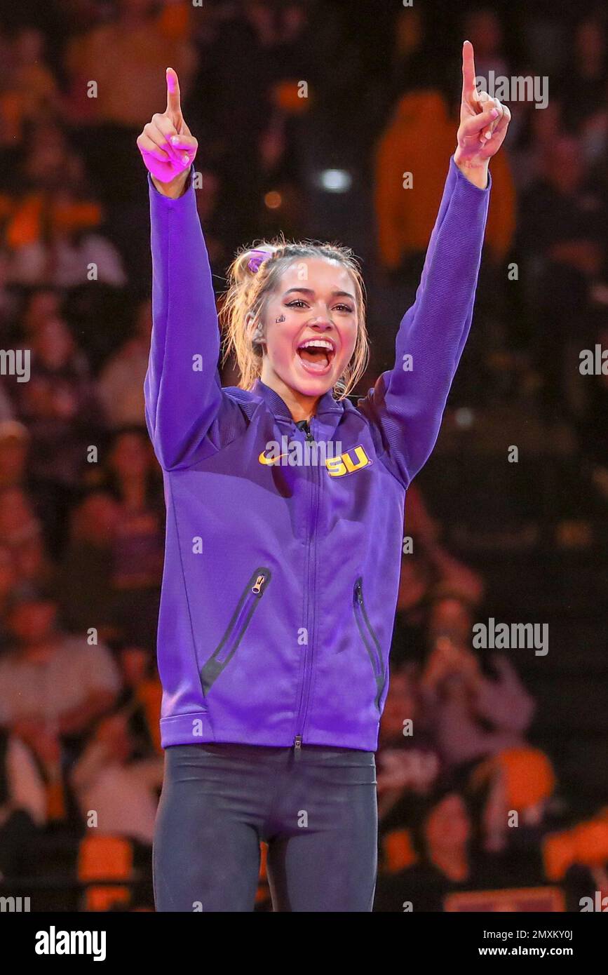 Baton Rouge, LA, USA. 3rd Feb, 2023. LSU's Olivia ''Livvy'' Dunne is ...