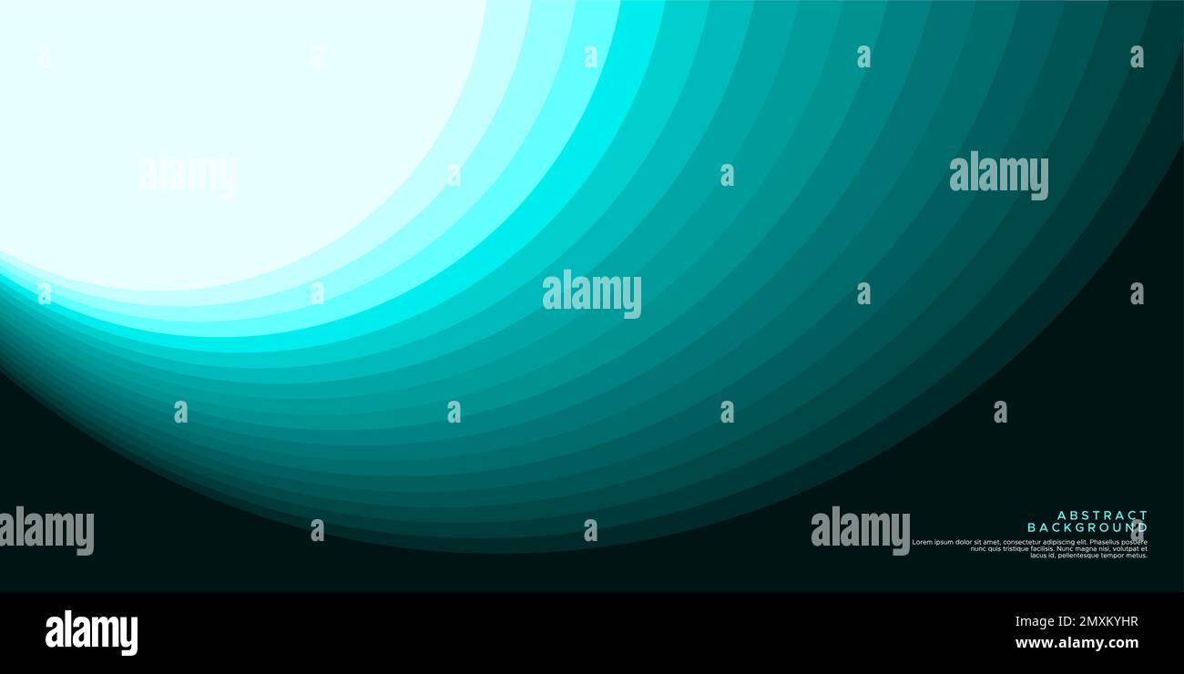 Colorful teal diagonal curve abstract background. Modern simple line ...