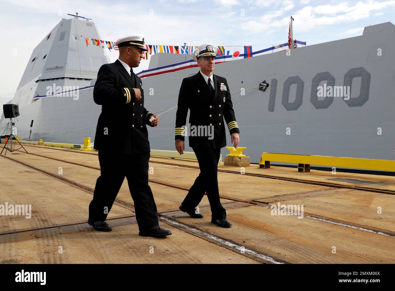 In this Oct. 13, 2016 photo, Lt. Rick Moore, left, and Capt. James Kirk ...