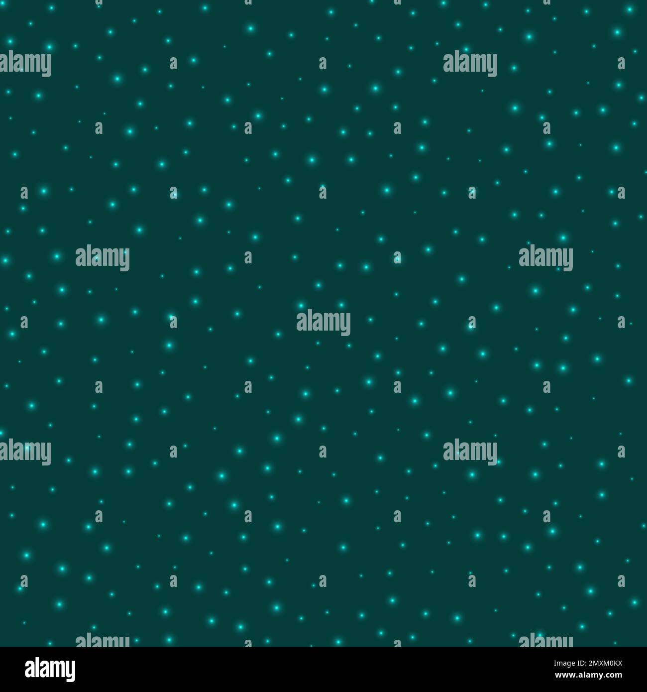 Starry background. Stars evenly scattered on cyan background. Amazing ...