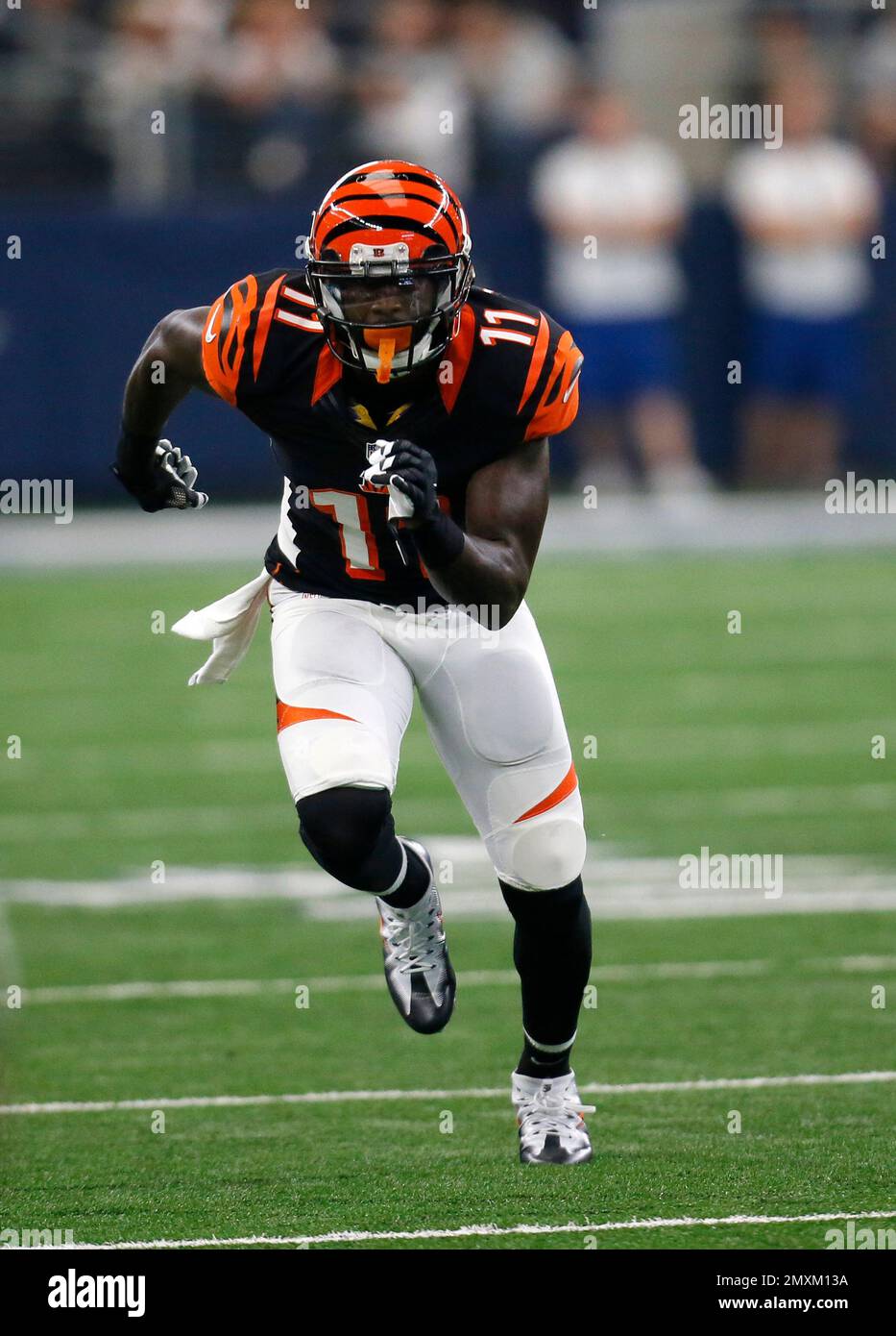 Cincinnati Bengals wide receiver Brandon LaFell (11) runs a pass route ...