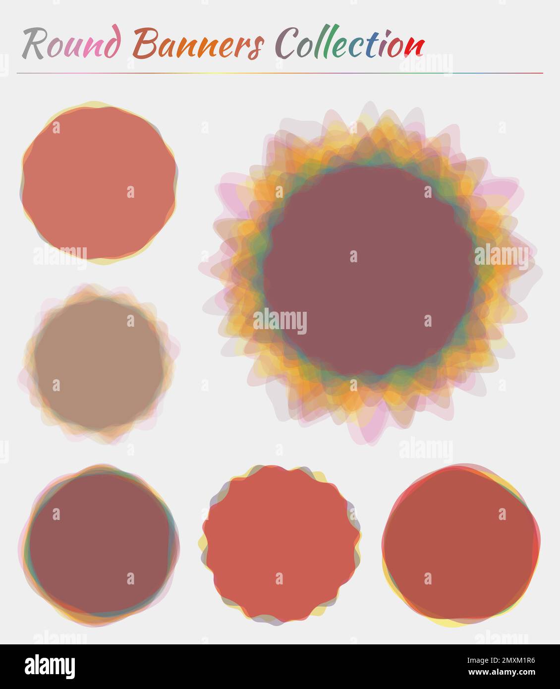 Abstract circular colors in red and blue Stock Vector Images - Alamy