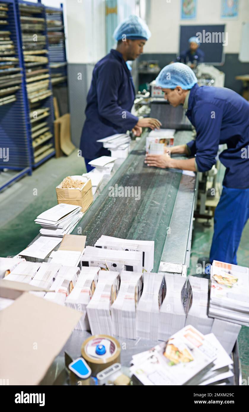 Printed and ready for shipping Stock Photo - Alamy