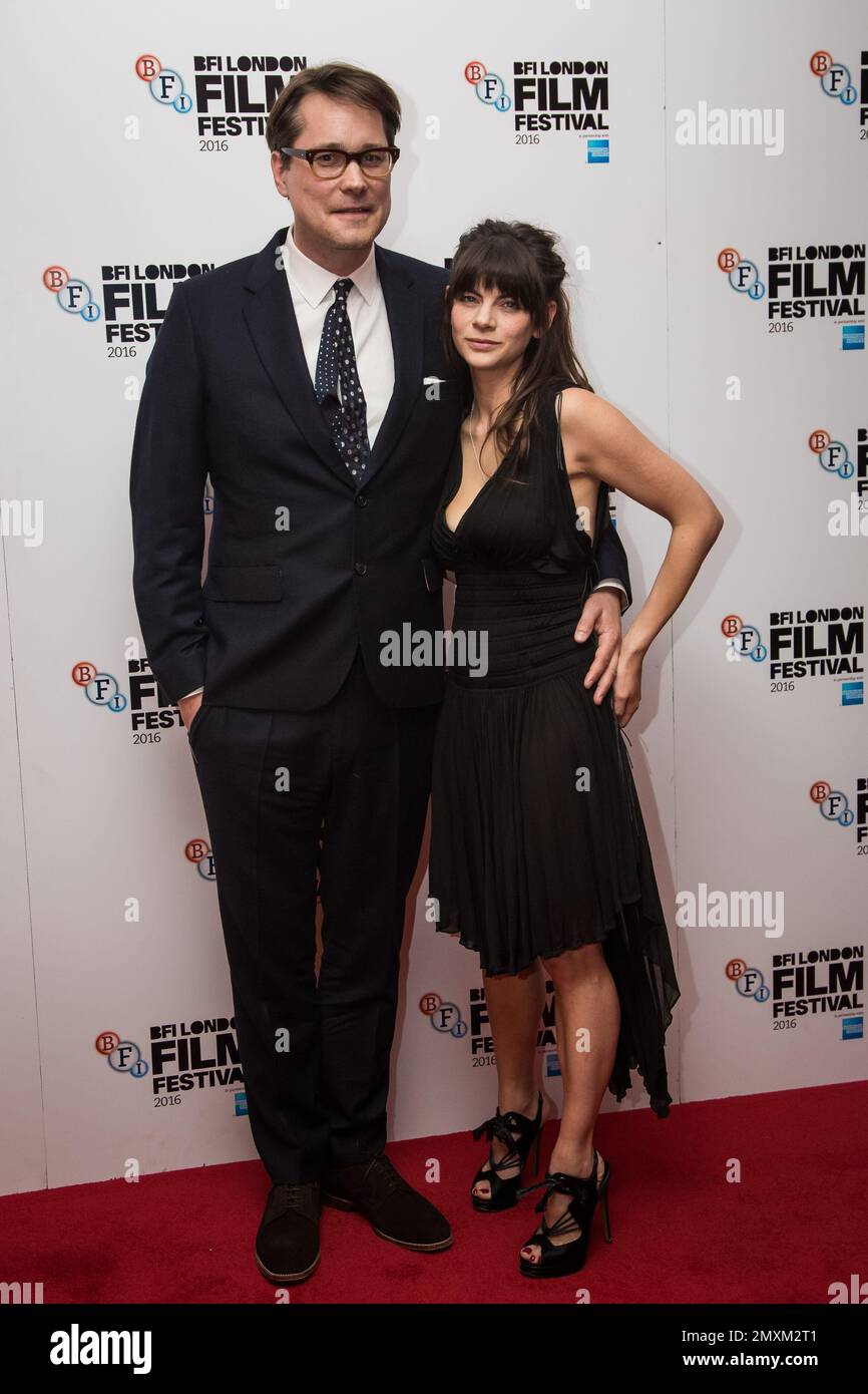 Director Adam Smith and Martha Freud pose for photographers on arrival ...