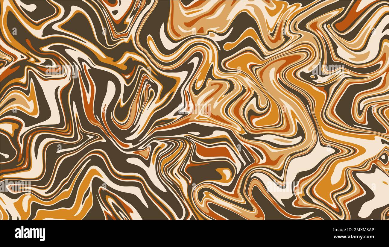 Retro abstract marble wallpaper design. Brown fluid marble background ...