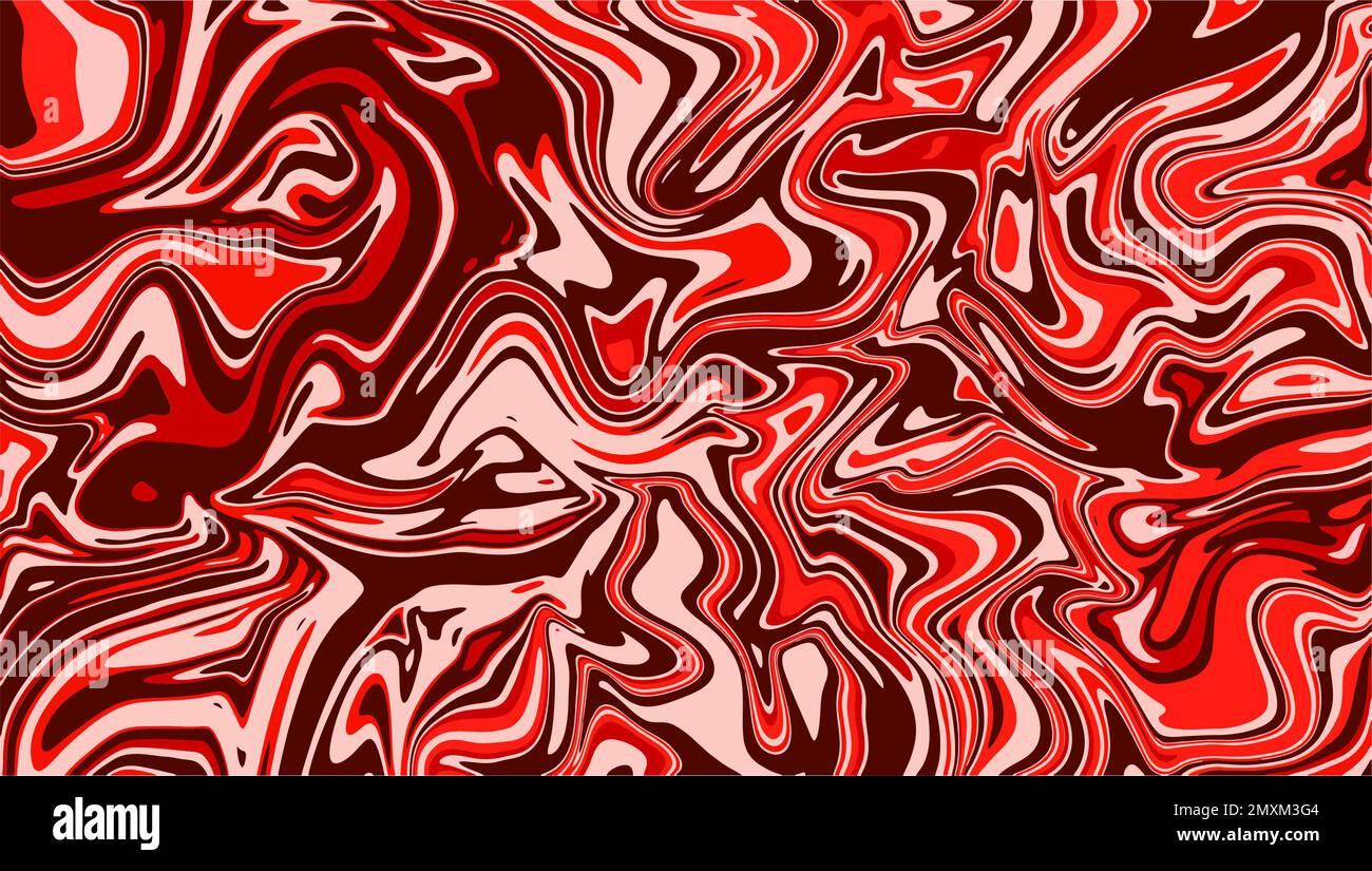 Modern red ink oil abstract background template. Decorative marble ...
