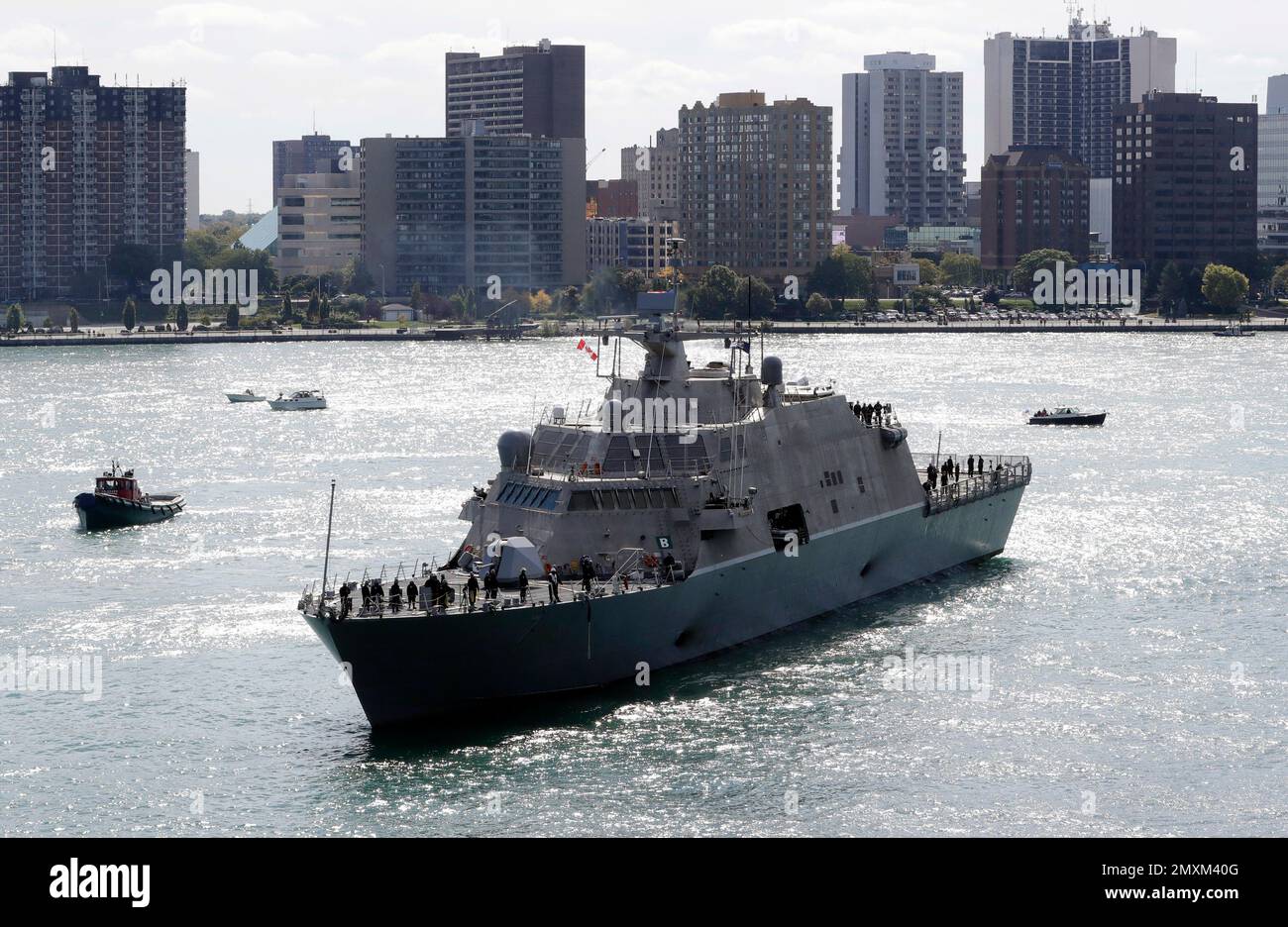 The USS Detroit, one of the United States Navy's newest warships ...