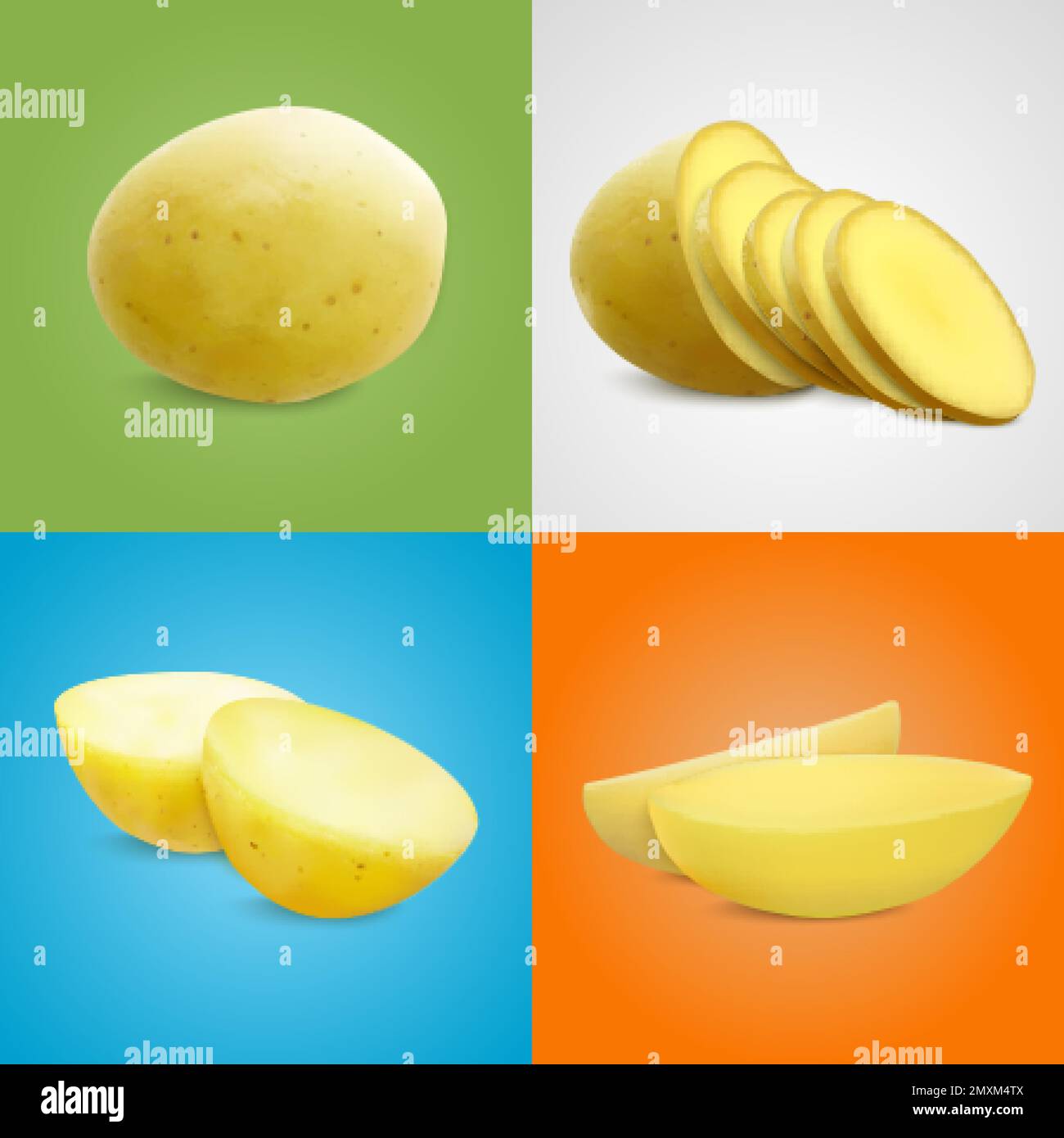 Creative design potato Stock Vector Images - Alamy