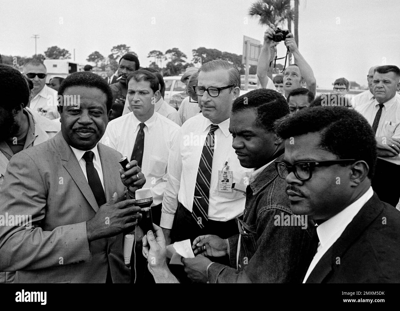 The Rev. Ralph Abernathy, left, new leader of the Southern Christian ...
