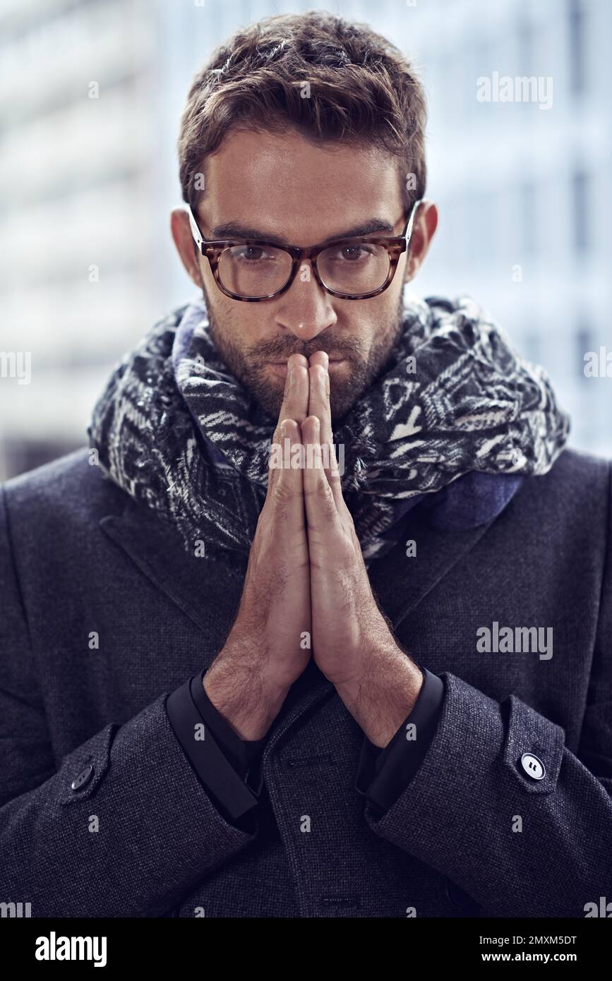 Confident male model hi-res stock photography and images - Alamy