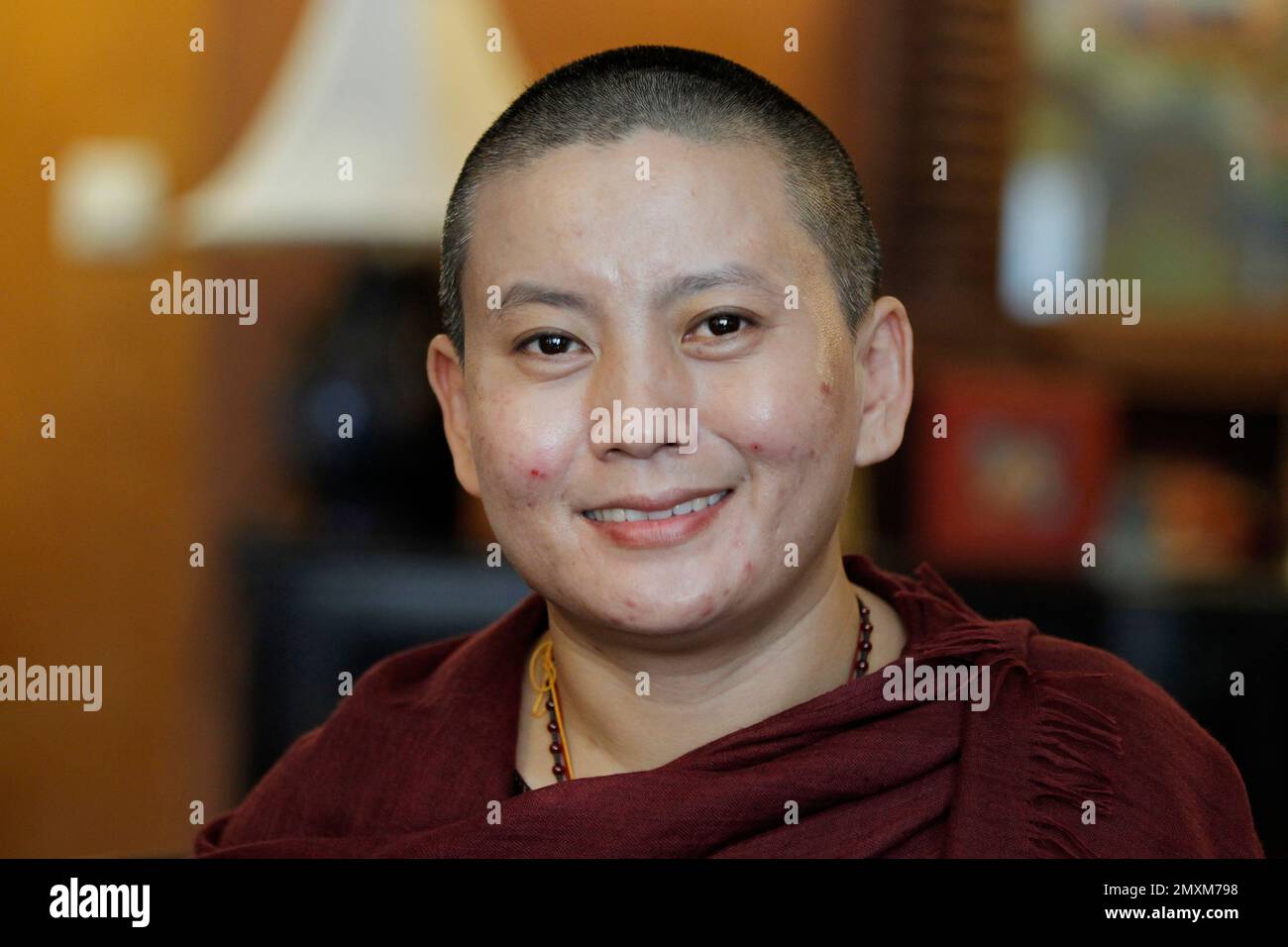 In This Sept 7 2016 Photo Buddhist Nun Ani Choying Drolma Smiles For
