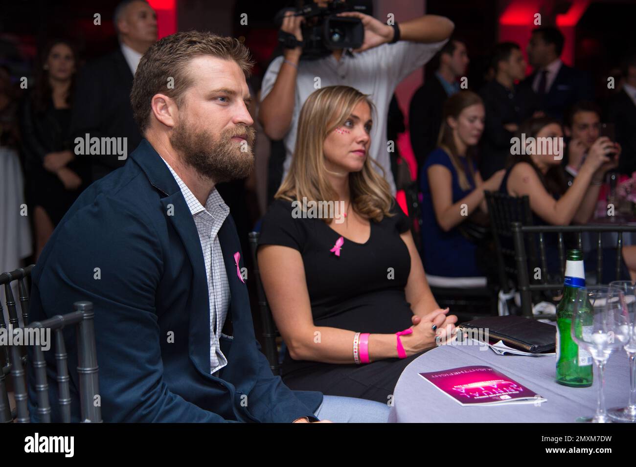 Ryan Fitzpatrick, left, and Liza Barber attend The Pink Agenda's annual ...