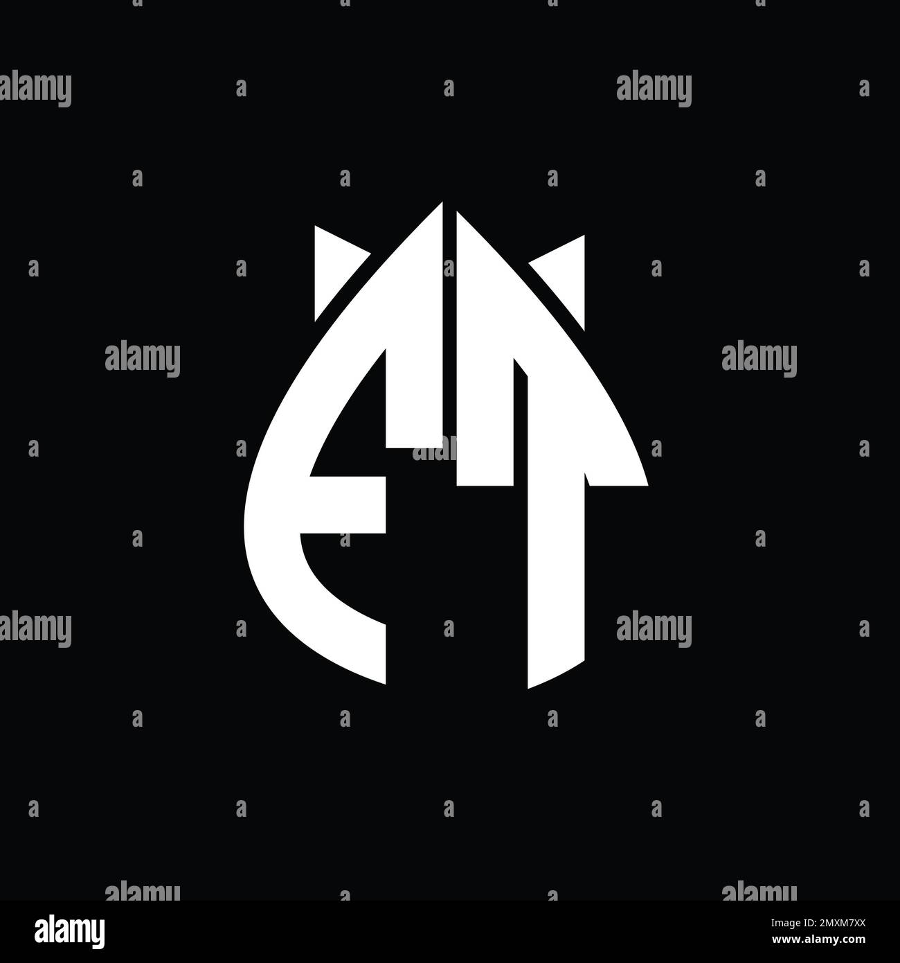 FT Logo monogram drops crown abstract shape vector images design ... FT Logo monogram drops crown abstract shape vector images design ...