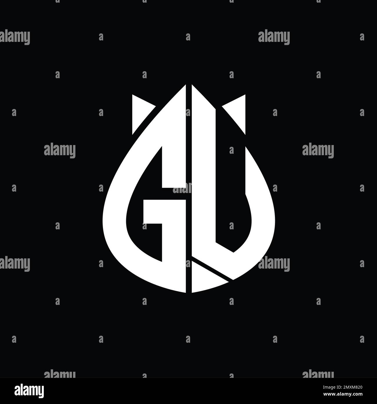 GV Logo monogram drops crown abstract shape vector images design ... GV Logo monogram drops crown abstract shape vector images design ...