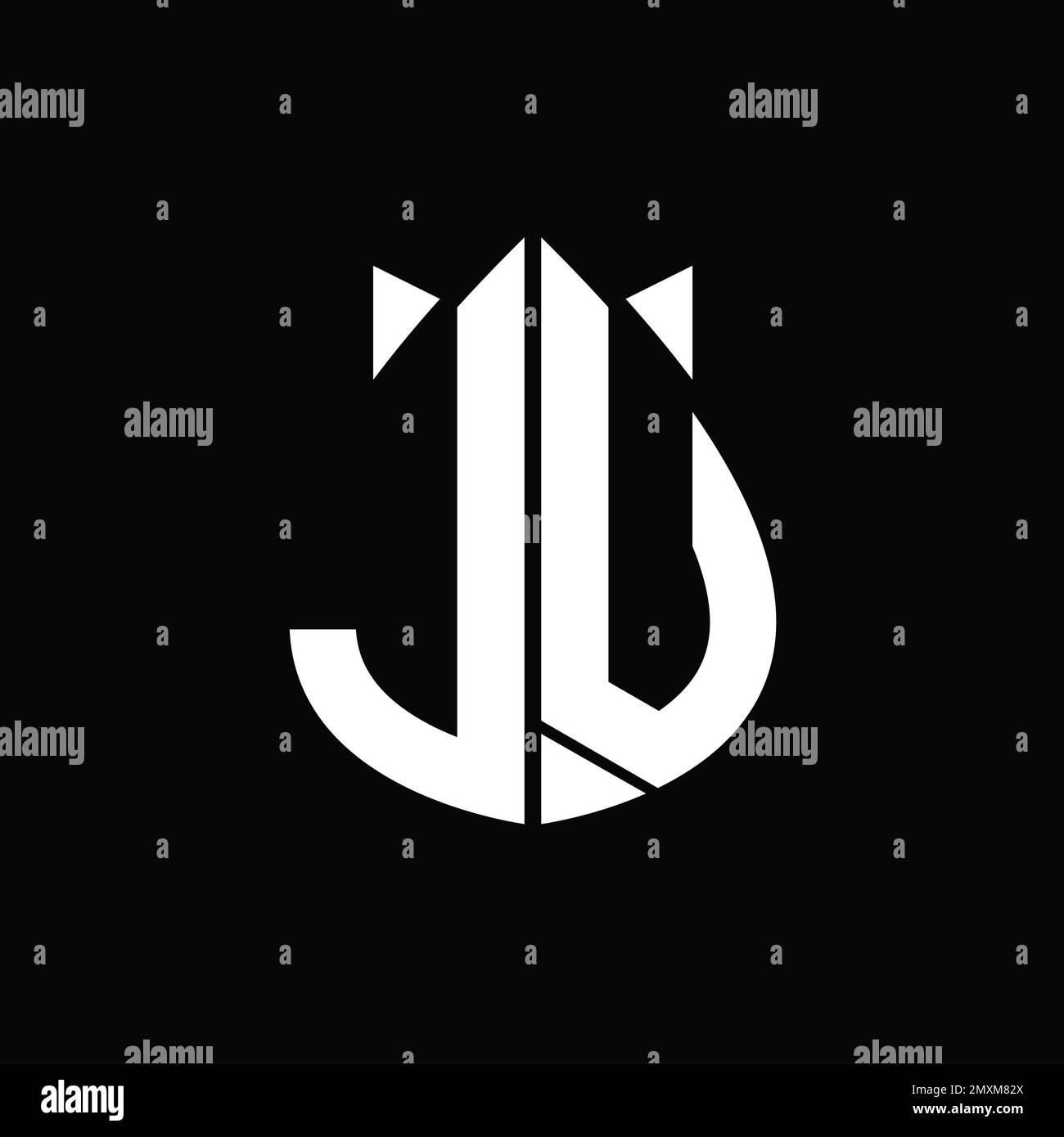 JV Logo monogram drops crown abstract shape vector images design ...