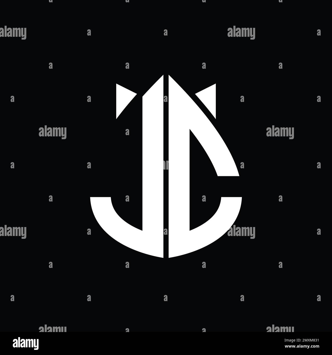 JC Logo monogram drops crown abstract shape vector images design ...