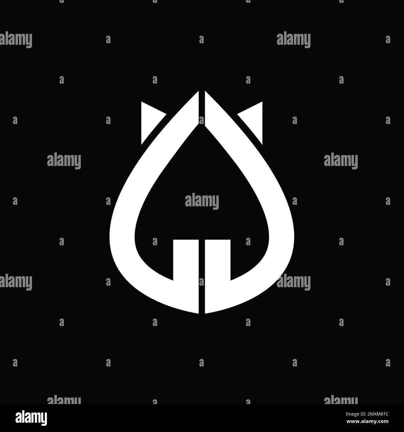 LJ Logo monogram drops crown abstract shape vector images design ...