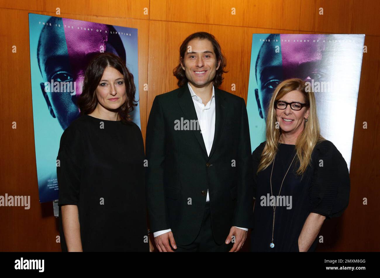 Producers Adele Romanski, Jeremy Kleiner and Dede Gardner seen at A24 ...