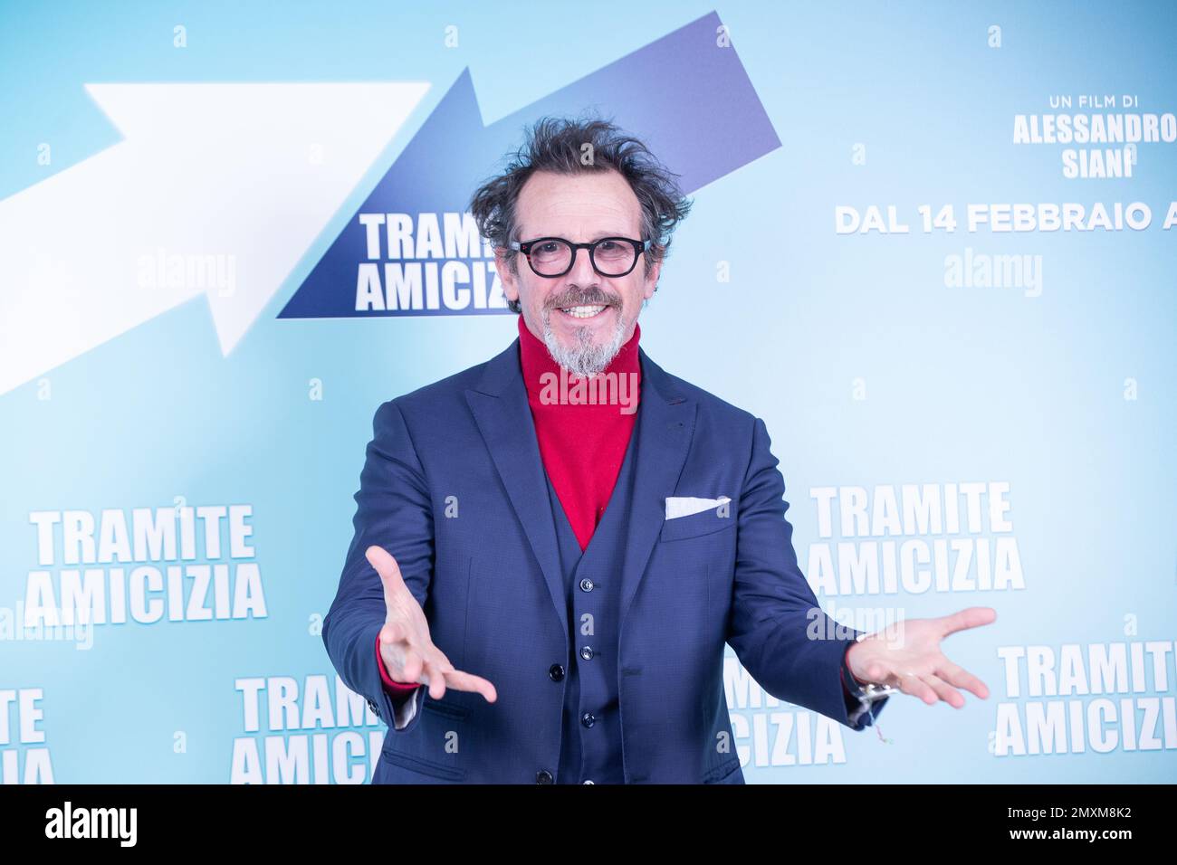 February 3, 2023, Rome, Italy: Italian actor Germano Lanzoni attends ...