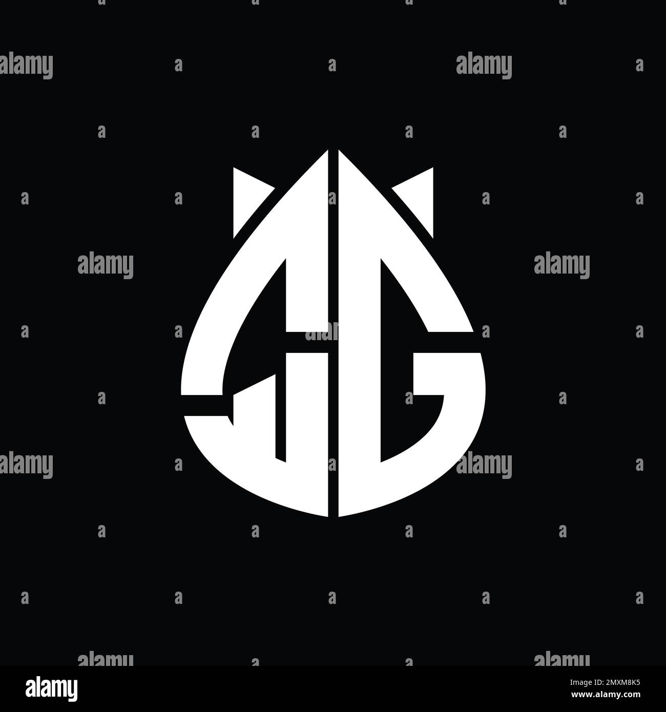 QG Logo monogram drops crown abstract shape vector images design ... QG Logo monogram drops crown abstract shape vector images design ...