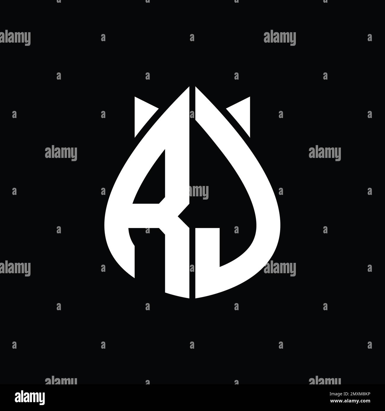 RJ Logo monogram drops crown abstract shape vector images design ... RJ Logo monogram drops crown abstract shape vector images design ...