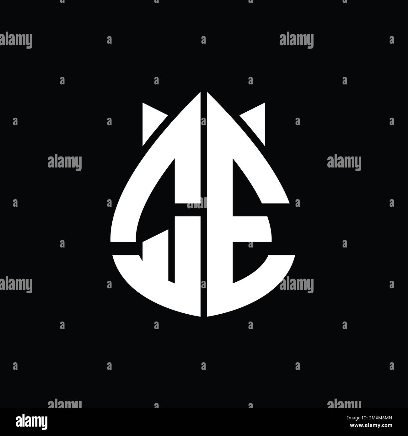 QE Logo monogram drops crown abstract shape vector images design ... QE Logo monogram drops crown abstract shape vector images design ...