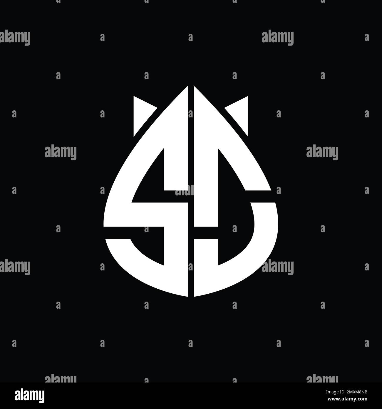 SO Logo monogram drops crown abstract shape vector images design ...