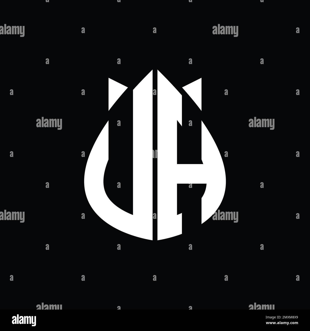 UH Logo monogram drops crown abstract shape vector images design ... UH Logo monogram drops crown abstract shape vector images design ...