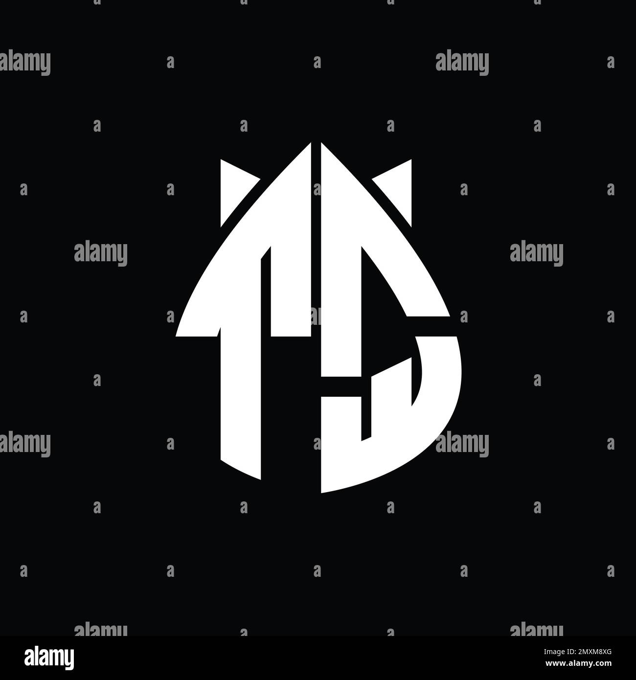 Tq initials logo hi-res stock photography and images - Alamy