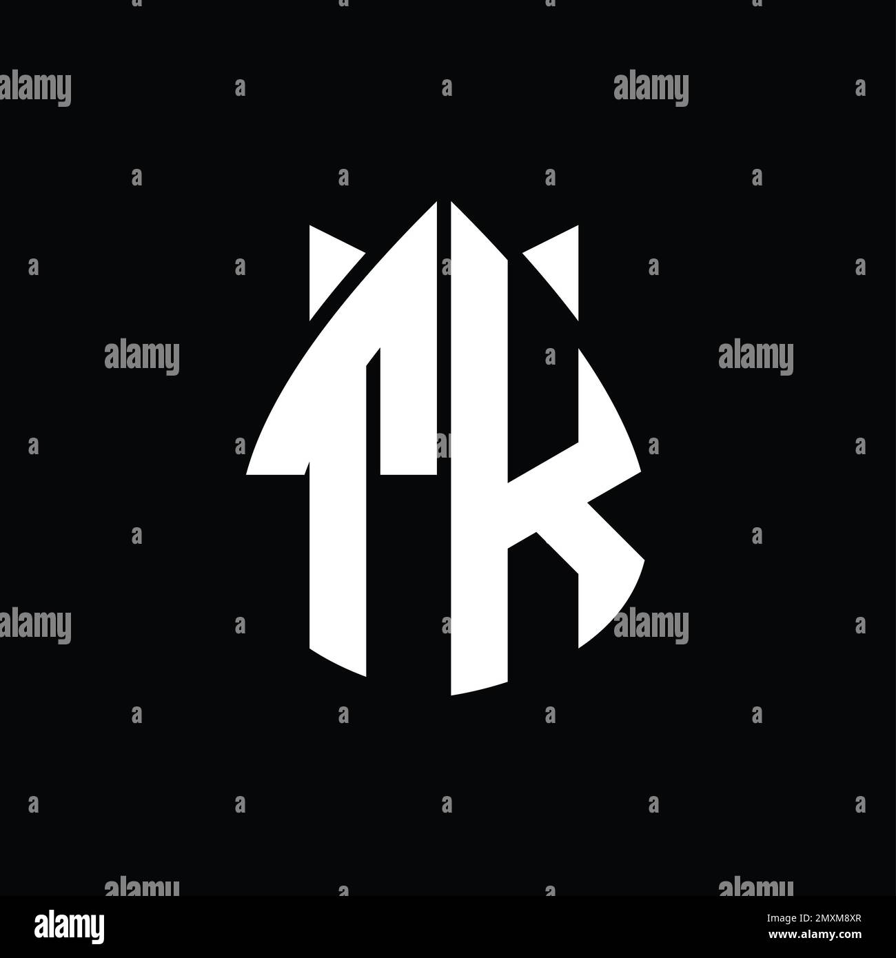 TK Logo monogram drops crown abstract shape vector images design ...