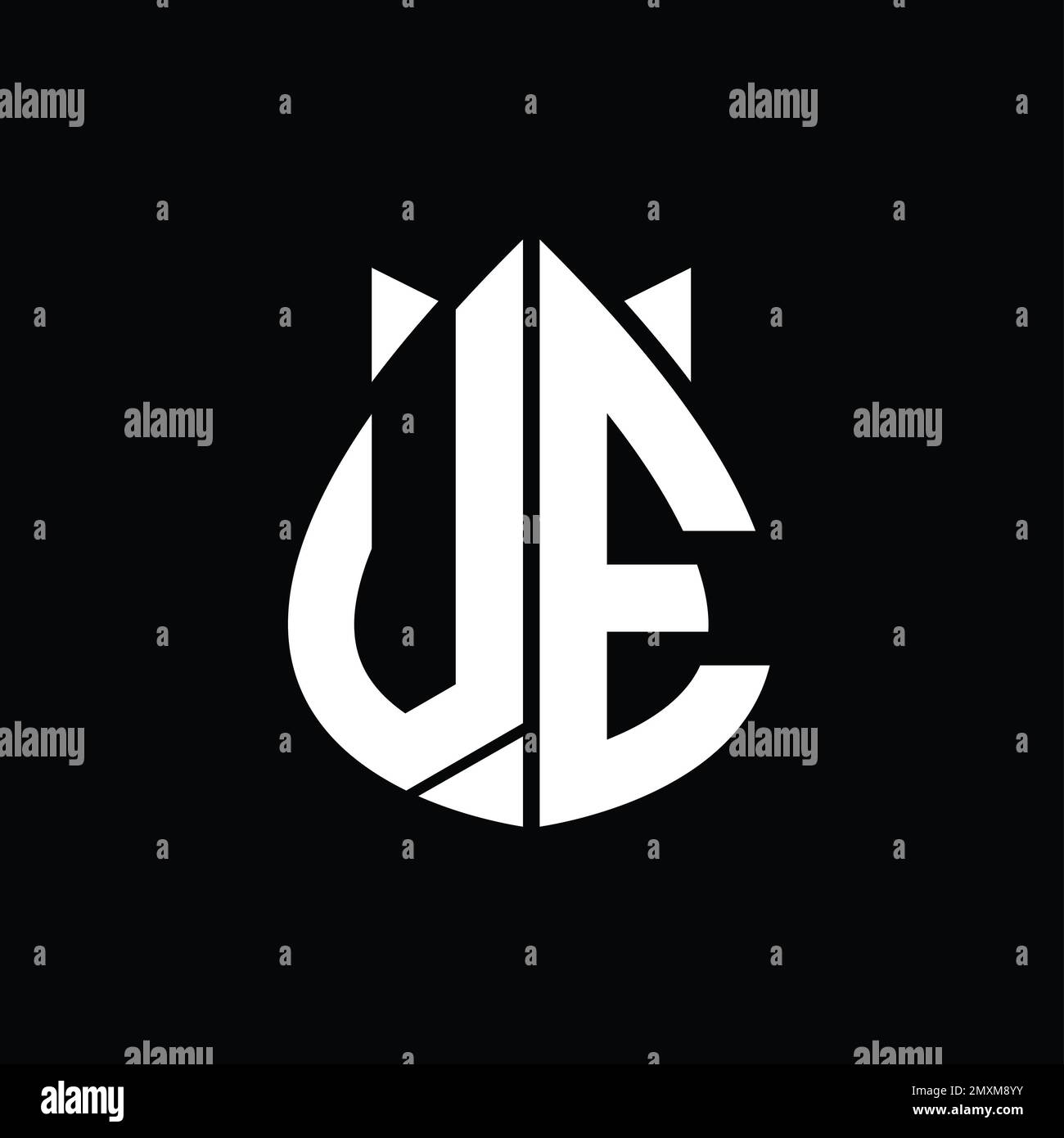 VE Logo monogram drops crown abstract shape vector images design ... VE Logo monogram drops crown abstract shape vector images design ...