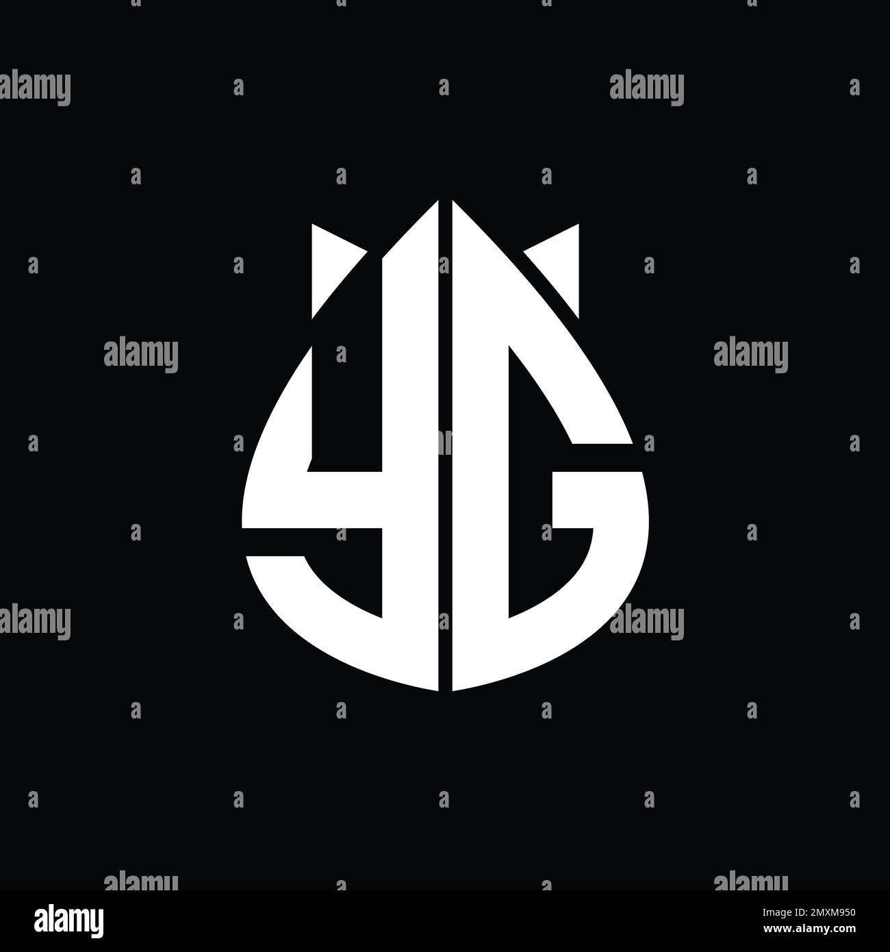 YG Logo monogram drops crown abstract shape vector images design ... YG Logo monogram drops crown abstract shape vector images design ...