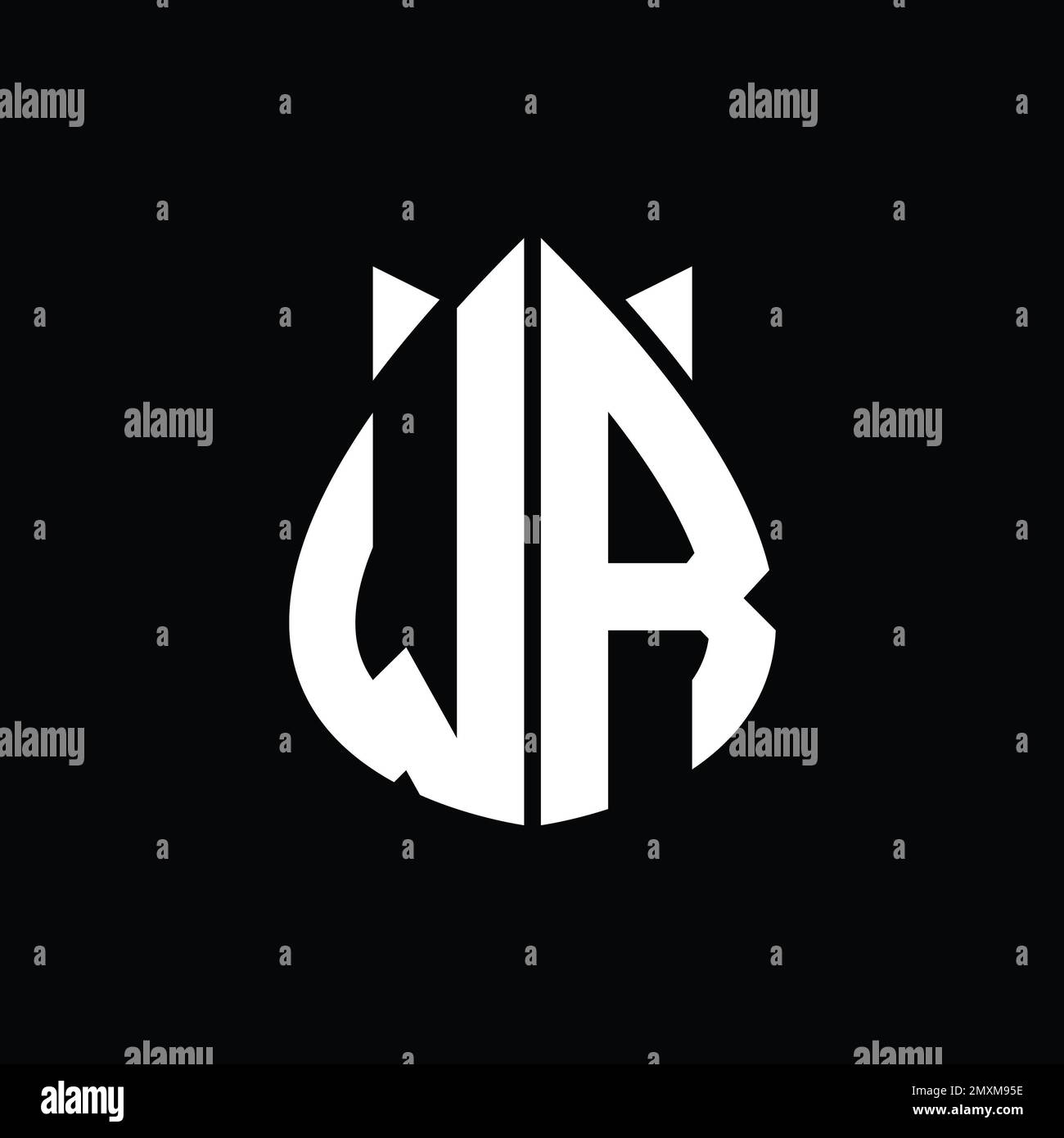 Wr modern logo hi-res stock photography and images - Alamy