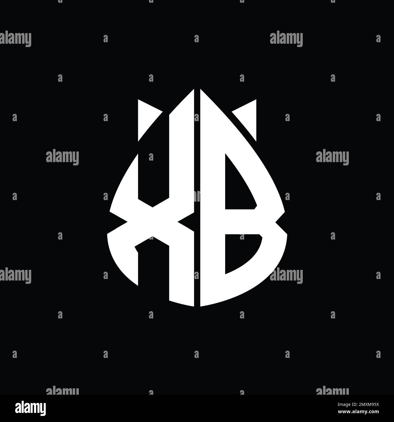 XB Logo monogram drops crown abstract shape vector images design ... XB Logo monogram drops crown abstract shape vector images design ...