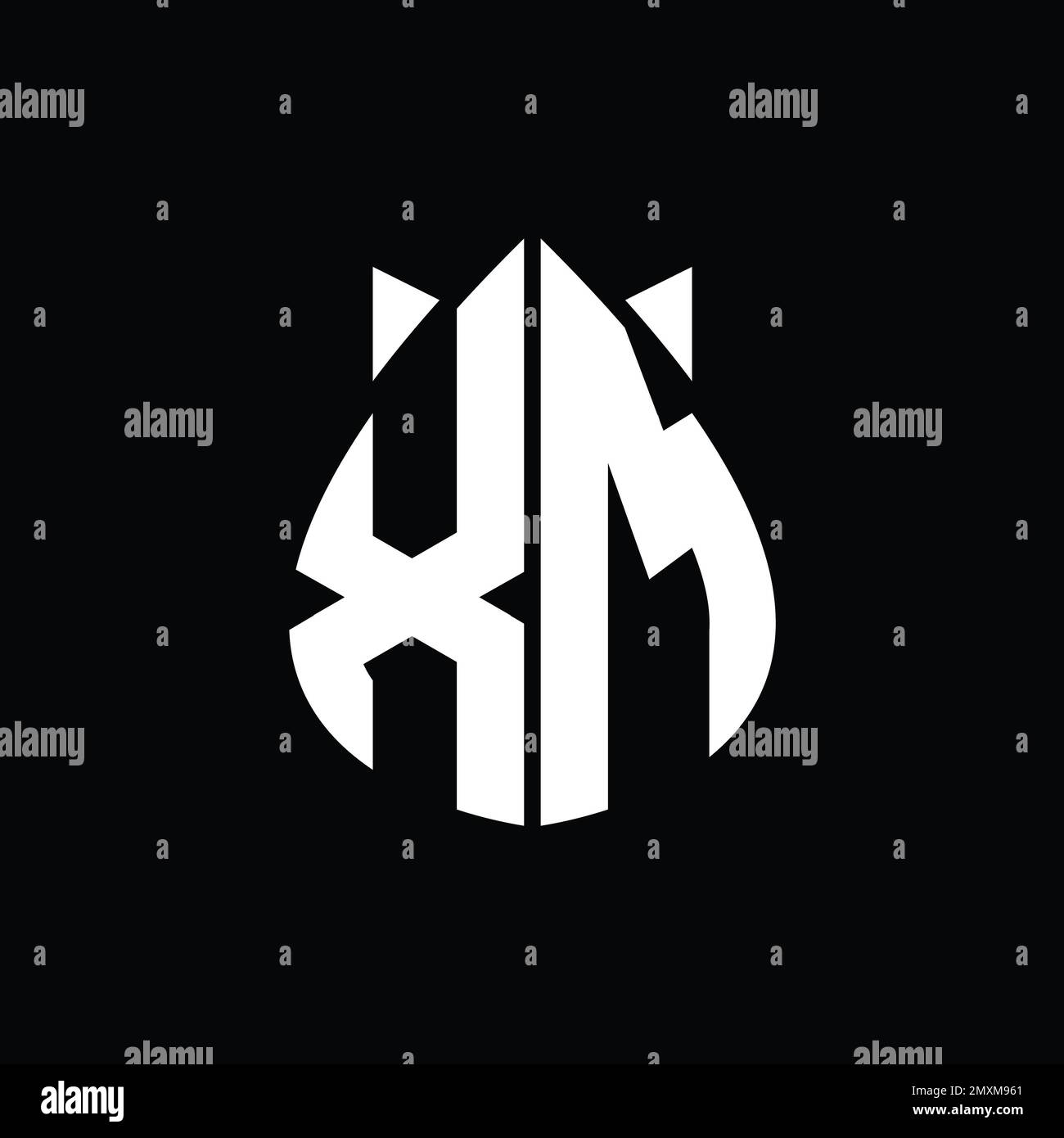 XM Logo monogram drops crown abstract shape vector images design ... XM Logo monogram drops crown abstract shape vector images design ...