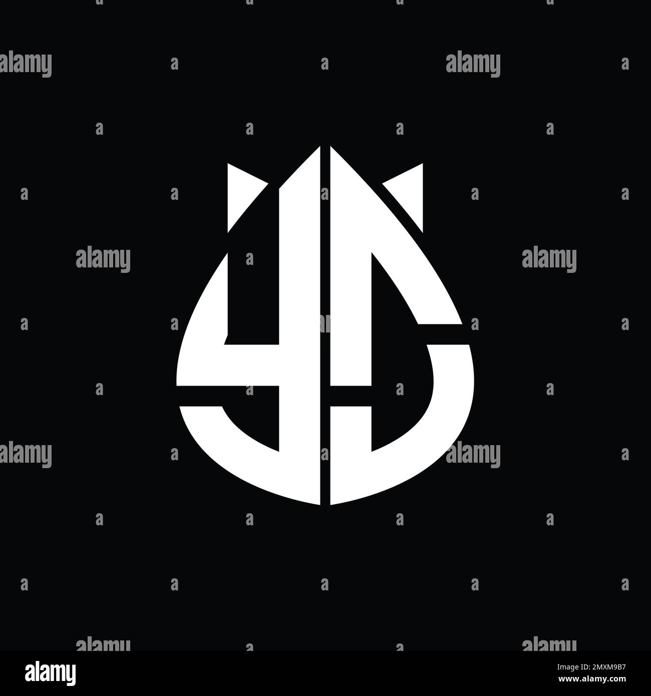 YO Logo monogram drops crown abstract shape vector images design ...