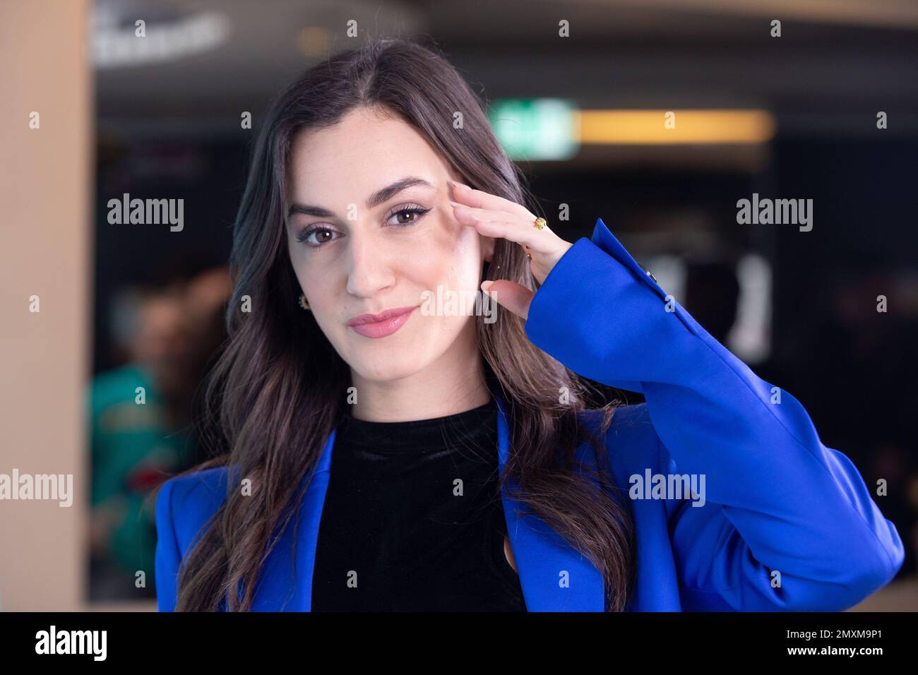 February 3, 2023, Rome, Italy: Italian actress Valeria Angione attends ...