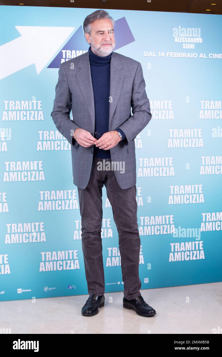 February 3, 2023, Rome, Italy: Italian actor Max Tortora attends the ...