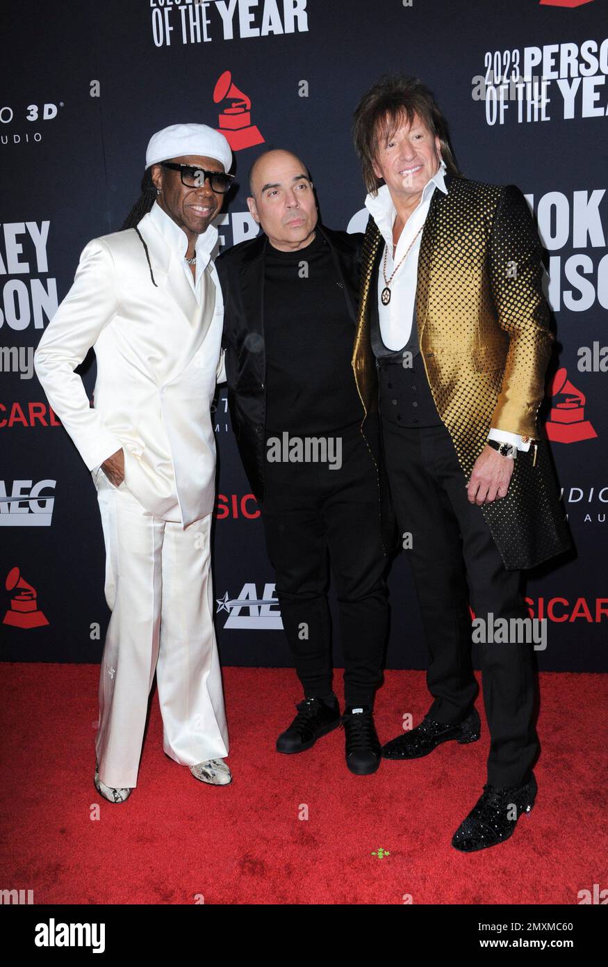 Los Angeles, CA. 3rd Feb, 2023. Nile Rodgers, Merck Mercuriadis, Richie ...
