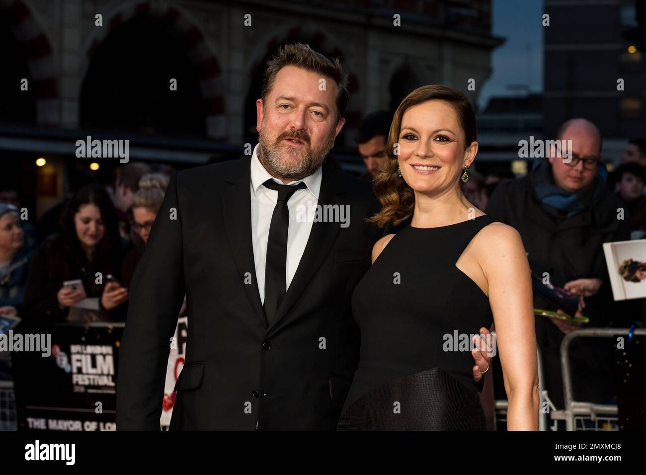 Musician Guy Garvey and partner, actress Rachael Stirling pose for ...