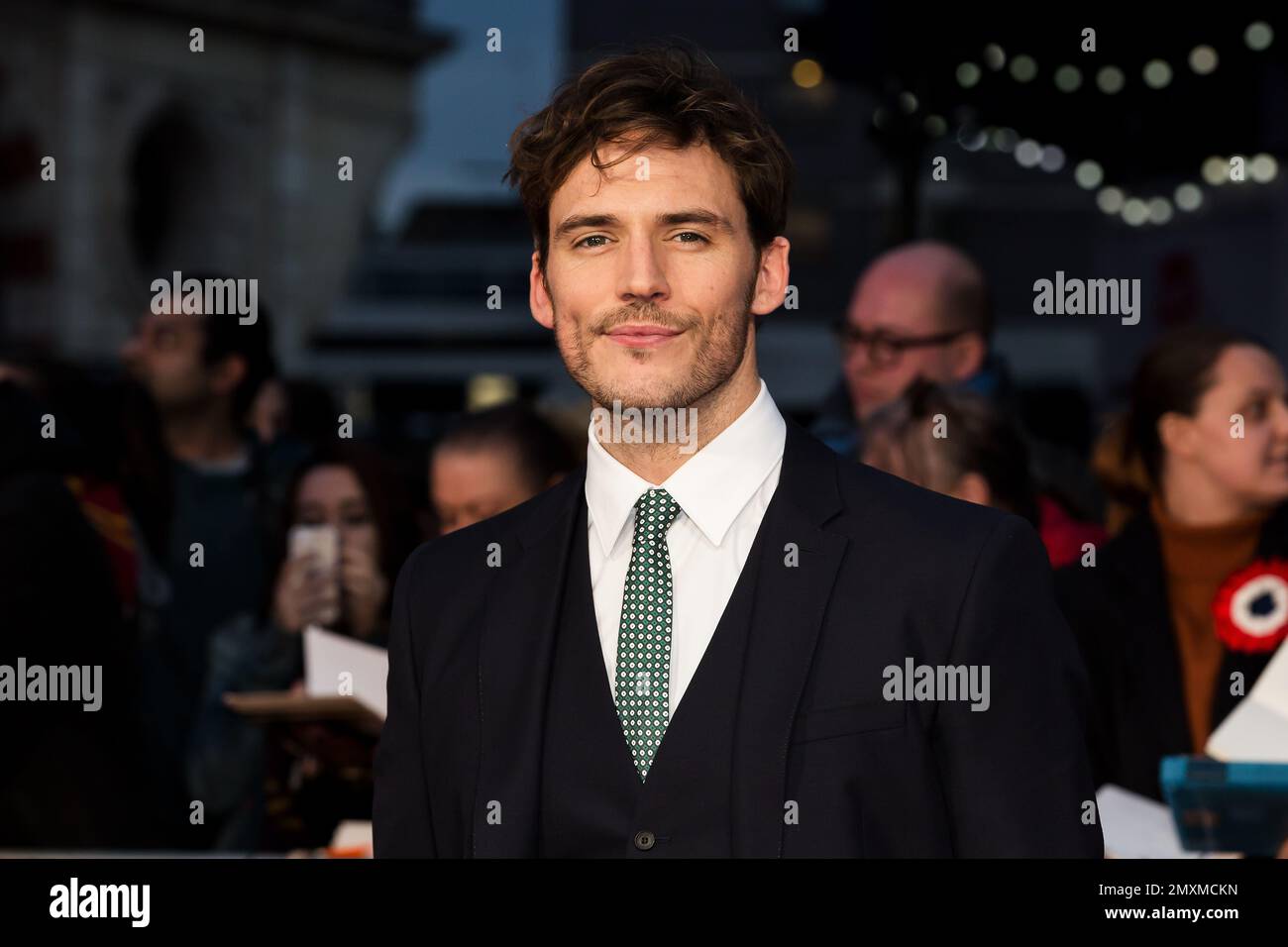 Actor Sam Claflin poses for photographers on arrival at the premiere of ...